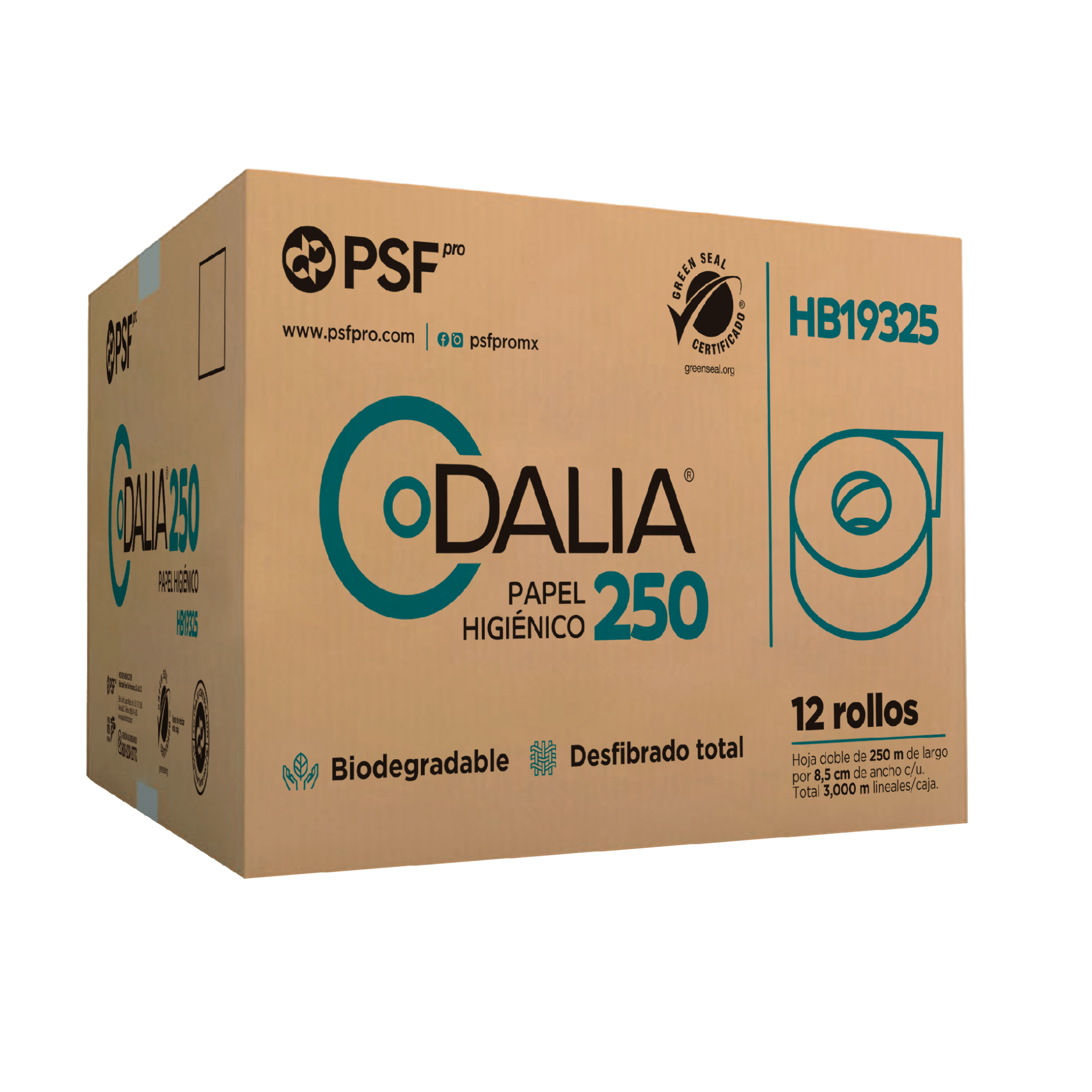 Papel higiénico Dalia 250 (HB19325) 12 rollos PSF Pro – Chrisalim